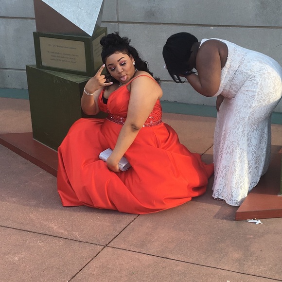 Rachel allen | Dresses | Red Plus Size Prom Dress | Poshmark